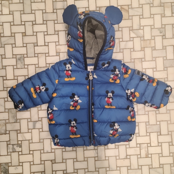 GAP | Jackets & Coats | Babt Gap Mickey Mouse Puffer Jacket | Poshmark